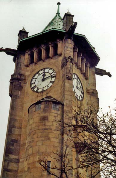 The Lindley Clock Tower, Lindley, Yorkshire, UK