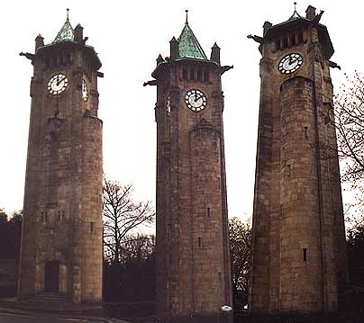 The Lindley Clock Tower, Lindley, Yorkshire, UK